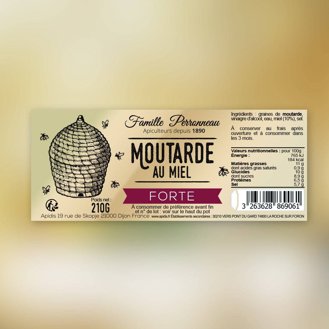Moutarde Forte de Dijon au Miel naturel - la miellerie